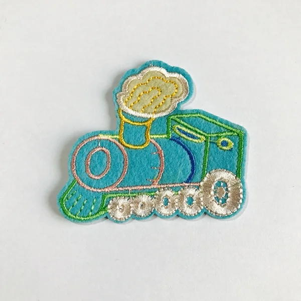 Train Patch Iron on Logo Patch Sticker Embroidered Appliques Clothing ...