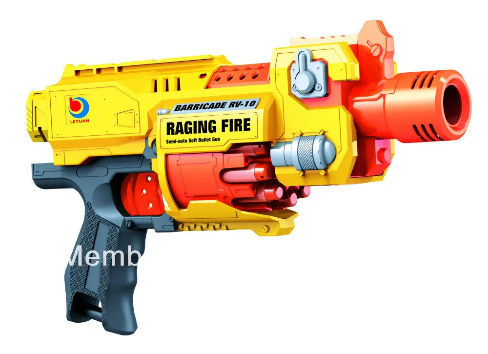 New Raging Fire Semi auto Soft Bullet Blaster Gun/20 Dart Toy, Made of ...