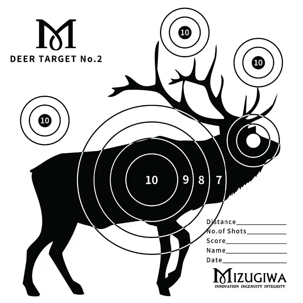 25pcs Archery Target Card Papper Shooting Targets 15cmX15cm Pistol Gun ...