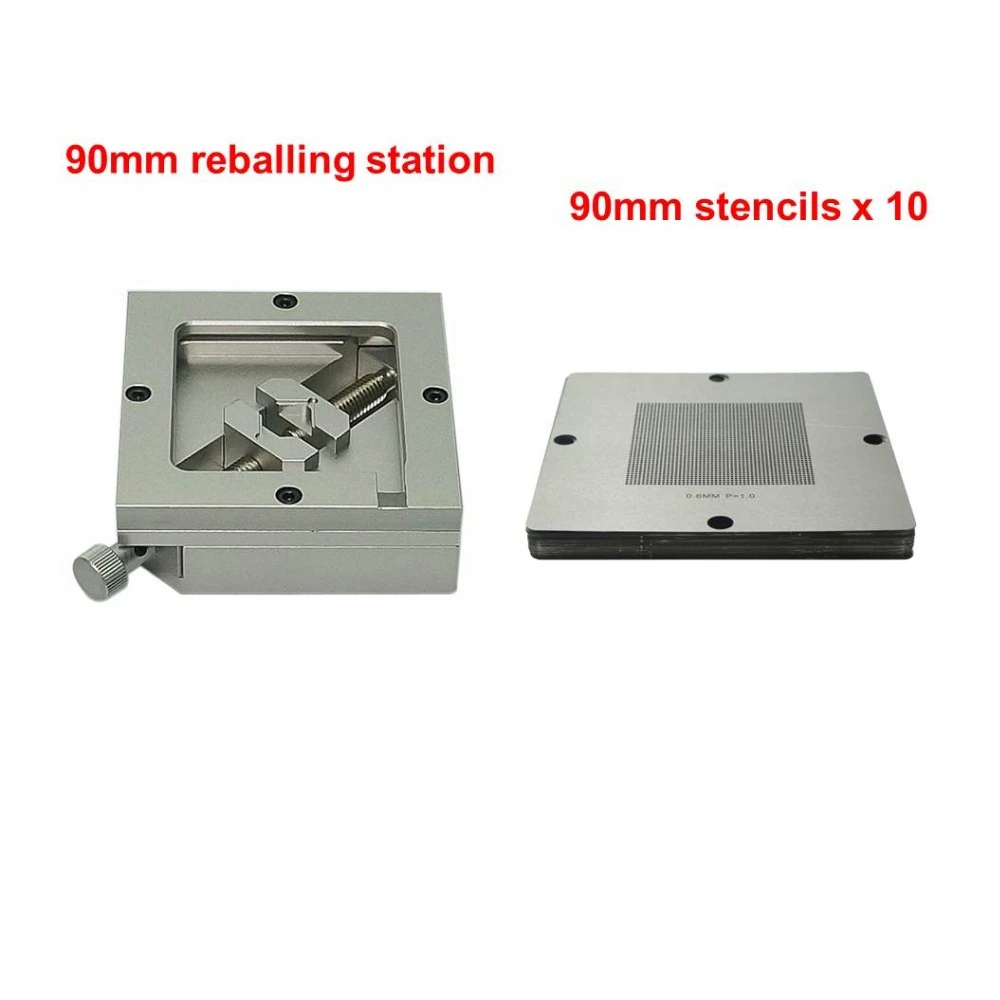 10pcs Universal 90mm Bga Stencils BGA Reballing Station Jig Fixture ...