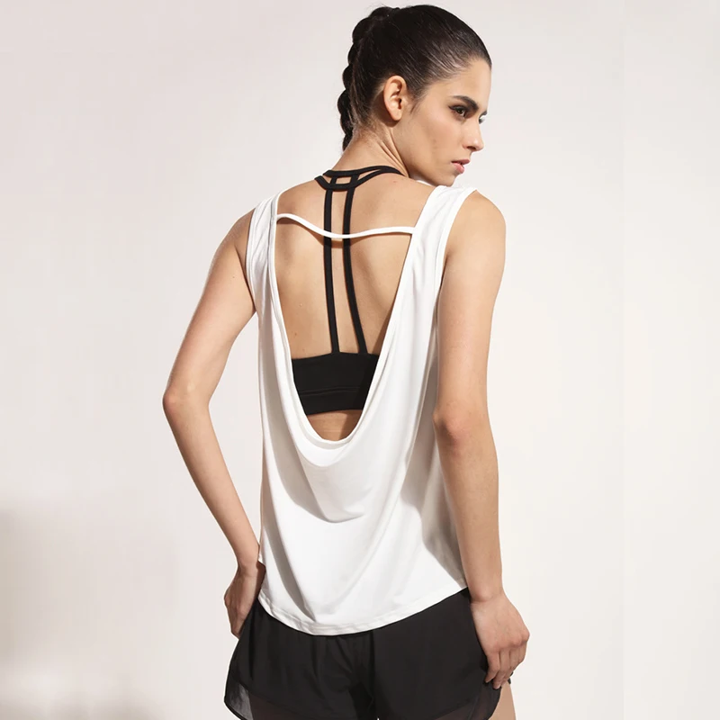 Hot Women Workout Quick Dry Fitness Tops Summer Sexy Tank For Exercise Womens Clothing T Shirt