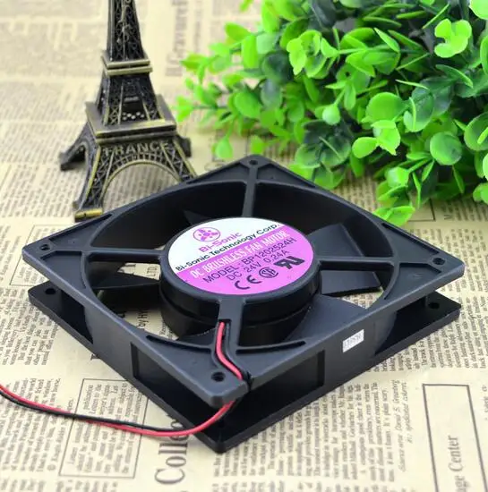 Original authentic DC24V 0.24A 120*120*25 12CM BP1202524H 2 wire inverter cooling fan - Uranful.com