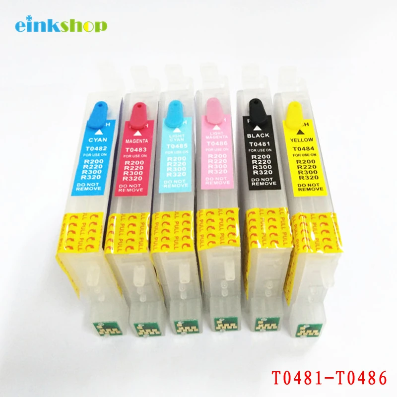 T0481 Refillable Ink Cartridge For Epson T0481 - T0486 Stylus Photo ...