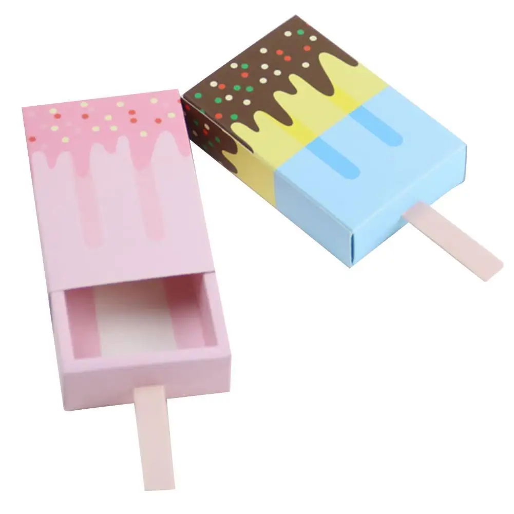 10pcs Innovative Ice Cream Candy Shape Gift Box Fruit Snack Baby Shower ...