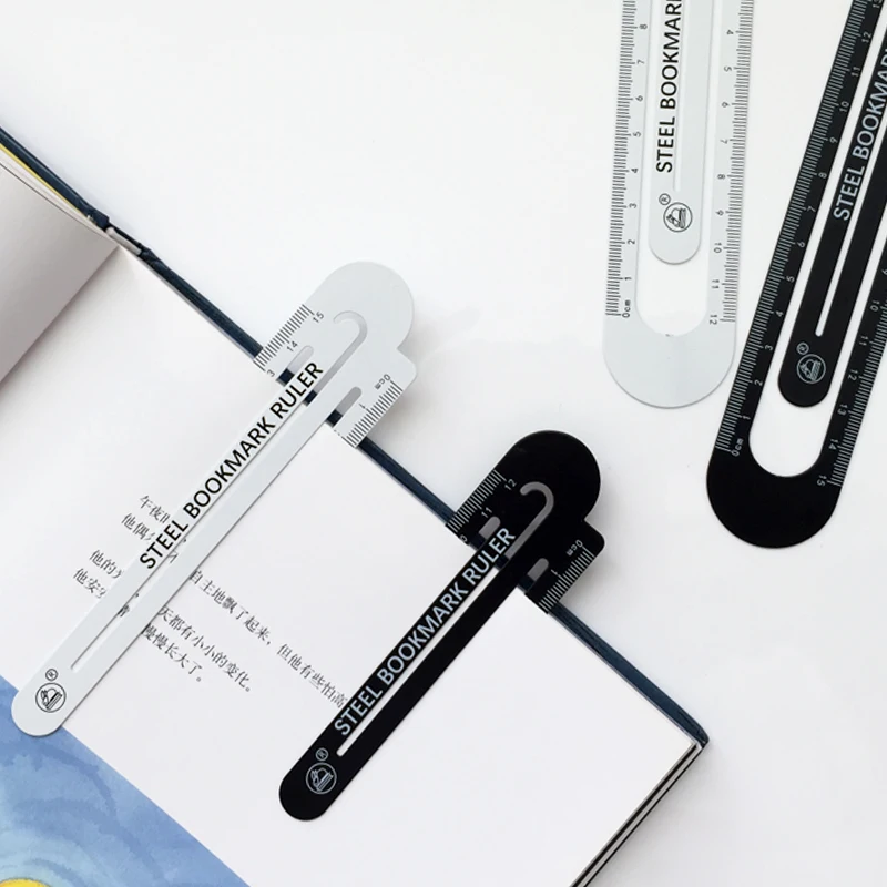 2 Pcs/lot Creative minimalist classic stainless steel ruler Simple ...