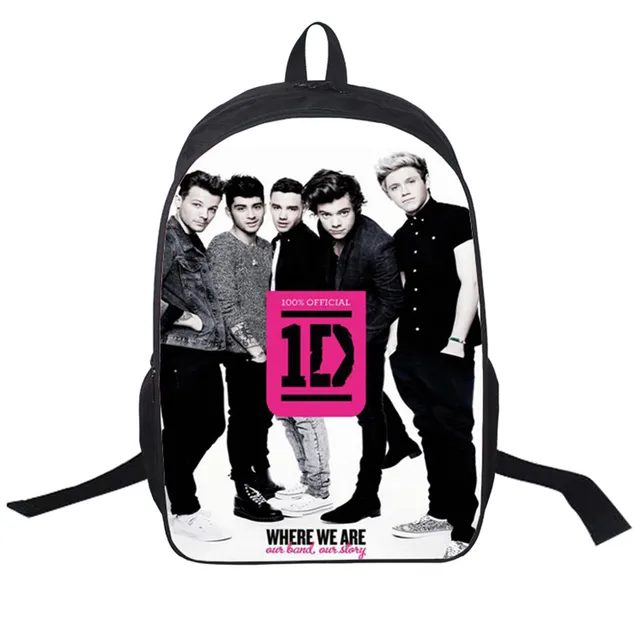 2016 New Fashion One Direction Backpack For Kids 1d One Direction ...