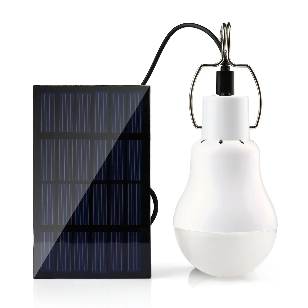 Portable Solar Light 15W 1300LM Solar Powered Energy Lamp 5V LED Bulb ...