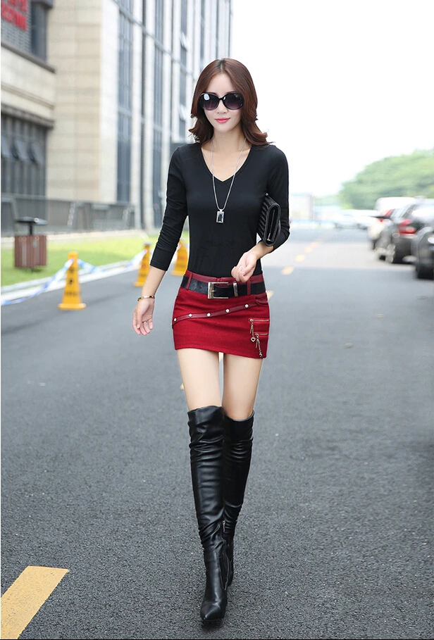 Buy 2017 Autumn And Winter Fashion Sexy Tight