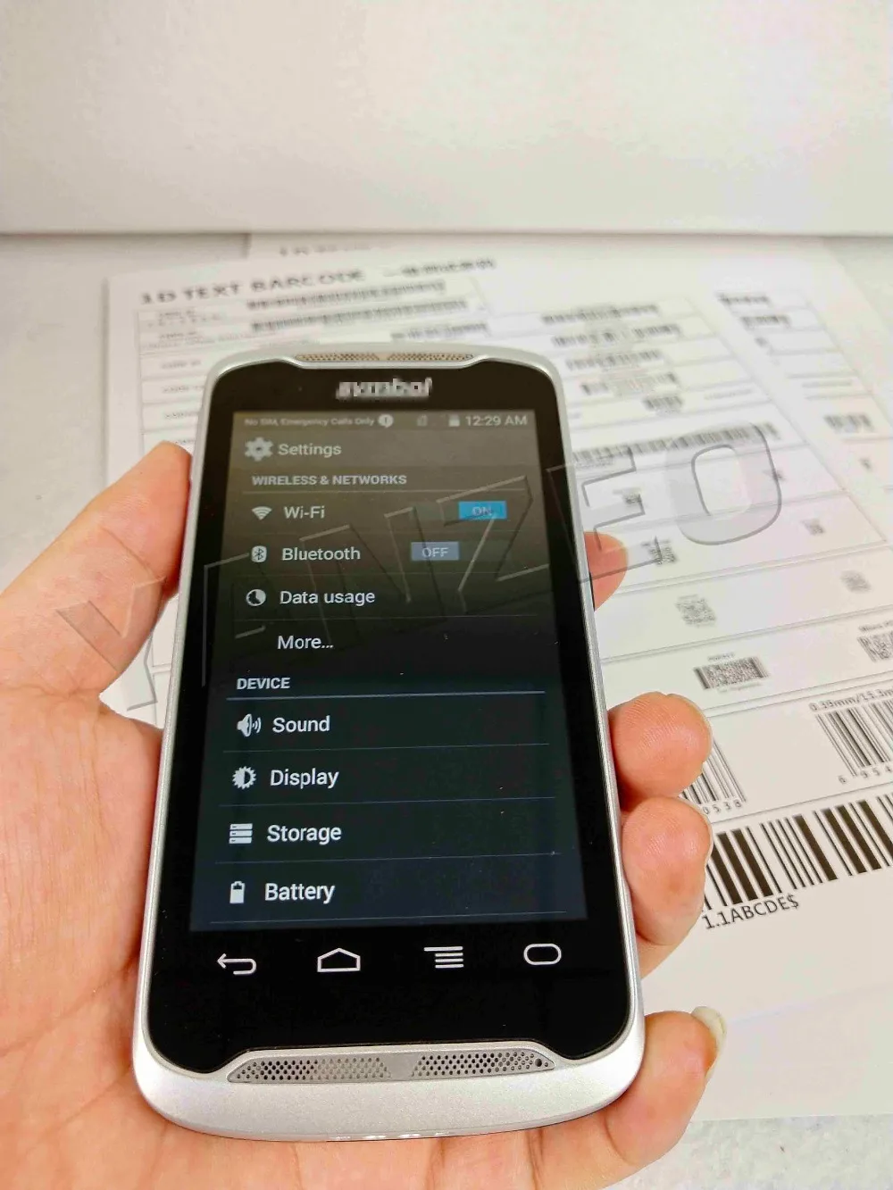 Zebra Symbol TC55 Android PDA คอมพิวเตอร์1D 2D Barcode เครื่องอ่านบาร์ ...
