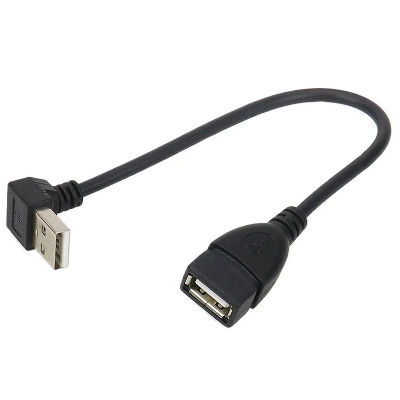 90 Derajat USB 2.0 Male To USB Female Kabel Hitam 20 Cm Jul24 ...