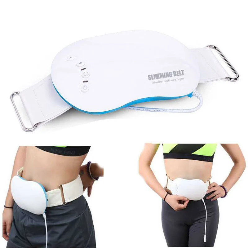 Electric Slimming Belt Vibrating Women Waist Back Slimming Body Massage Belt Tool Shaper Fat