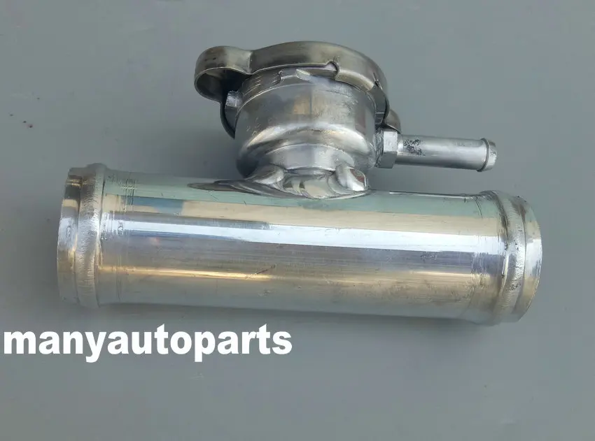 New 32mm 1-1/4" O.d Aluminum Inline Radiator Hose Pipe Filler Neck ...