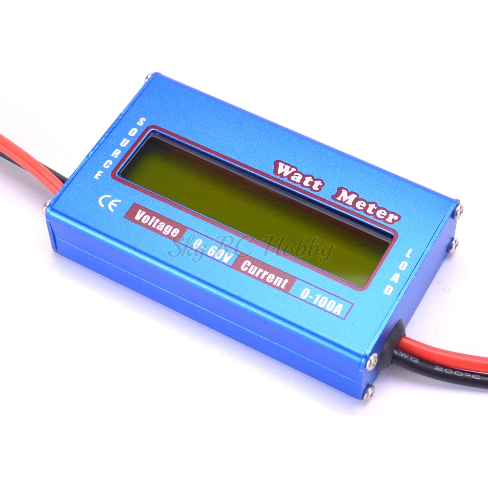 Digital Wattmeter High precision Power Meter DC 60V 100A RC Watt Meter ...