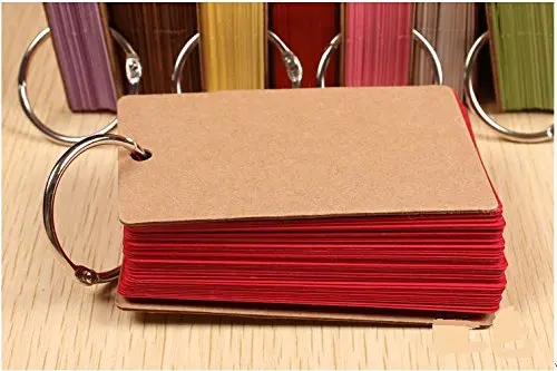 Binder-Ring-Easy-Flip-Flash-Cards-Index-Card-50-Unruled-Blank-White ...