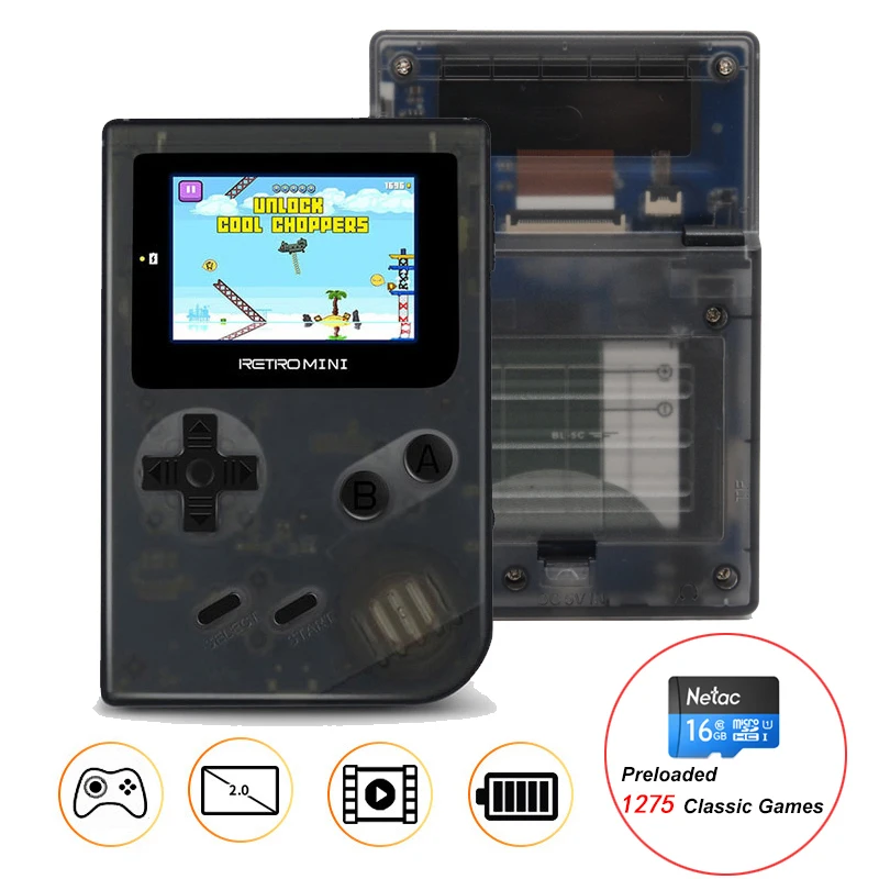 Big SALE Retro Mini 32 Bit Handheld Game Player With 16GB TF Card Built ...