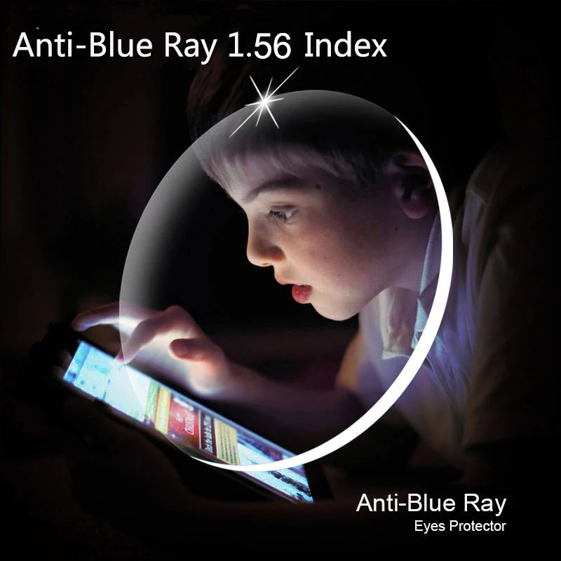 COOL KIDS Computer Lenses For Reading Anti Blue Ray Lenses 1.56 Index ...