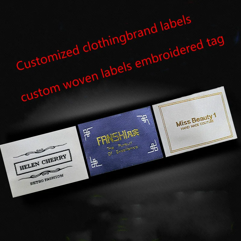 500pcs Customized Clothing/shoes/ Bags/ Garment Brand Labels Custom ...