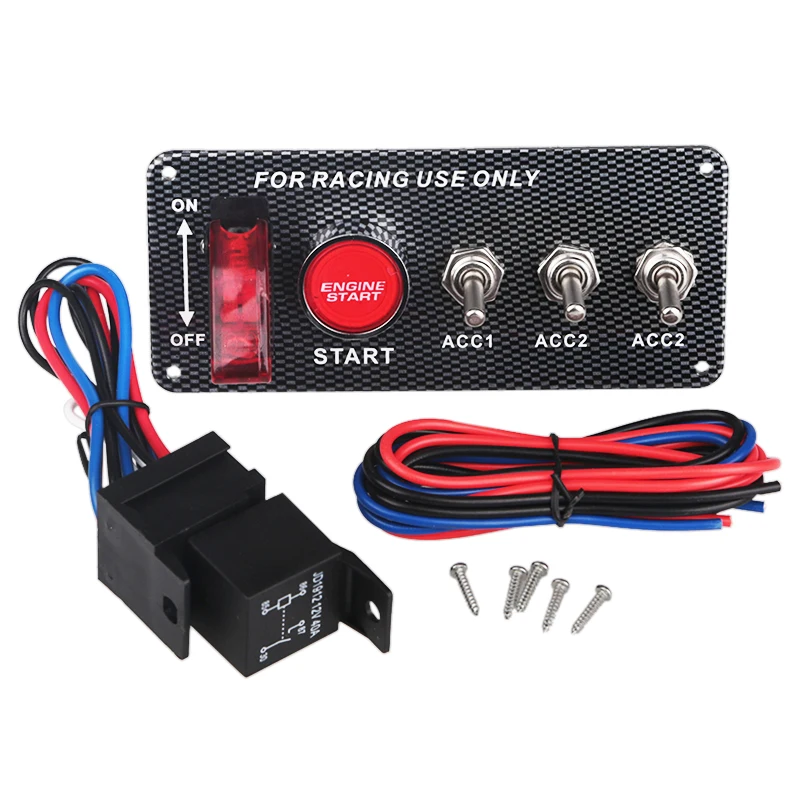 Car Auto Racing Toggle Switch 12v Ignition Switch Panel Engine Start ... Car Auto Racing Toggle Switch 12v Ignition Switch Panel Engine Start ...