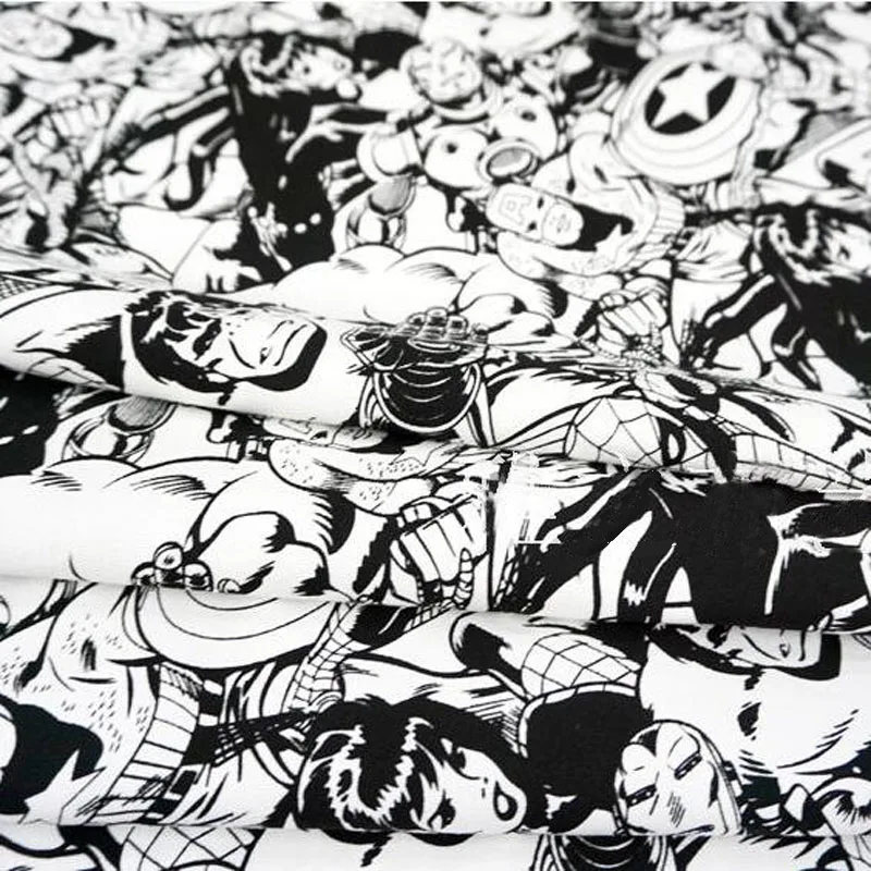 The Avengers Canvas Fabric for Bag Cartoon Bulk Captain America Printed ...
