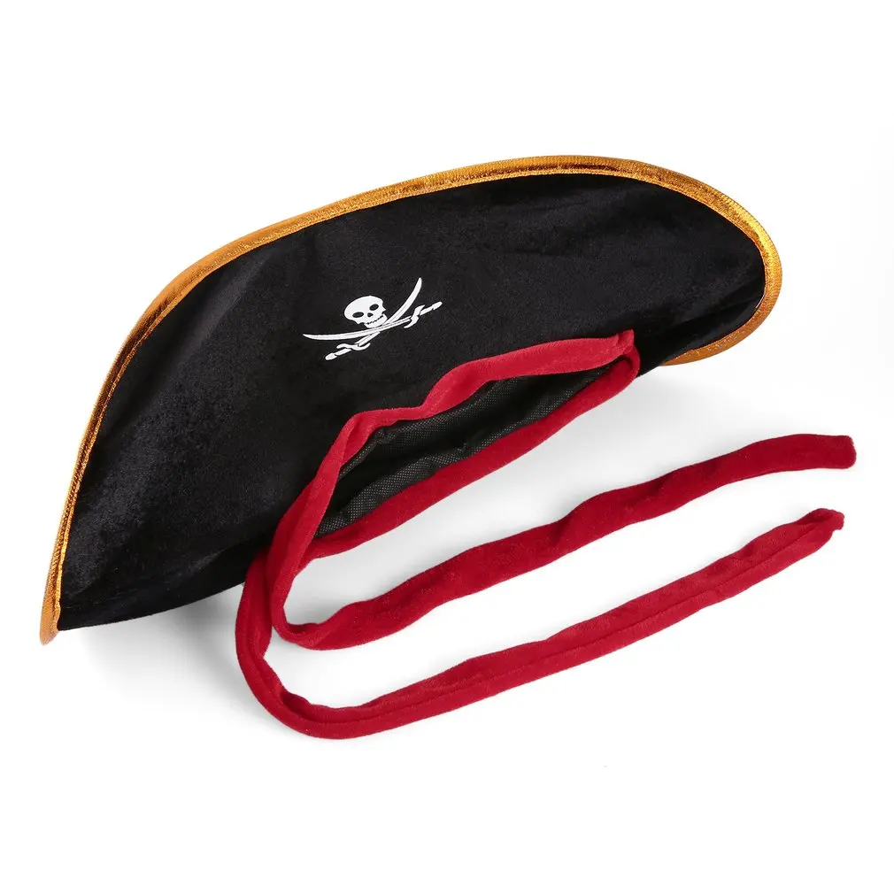 Pirate Captain Hat Skull Crossbone Design Cap Costume Fancy Dress For ...