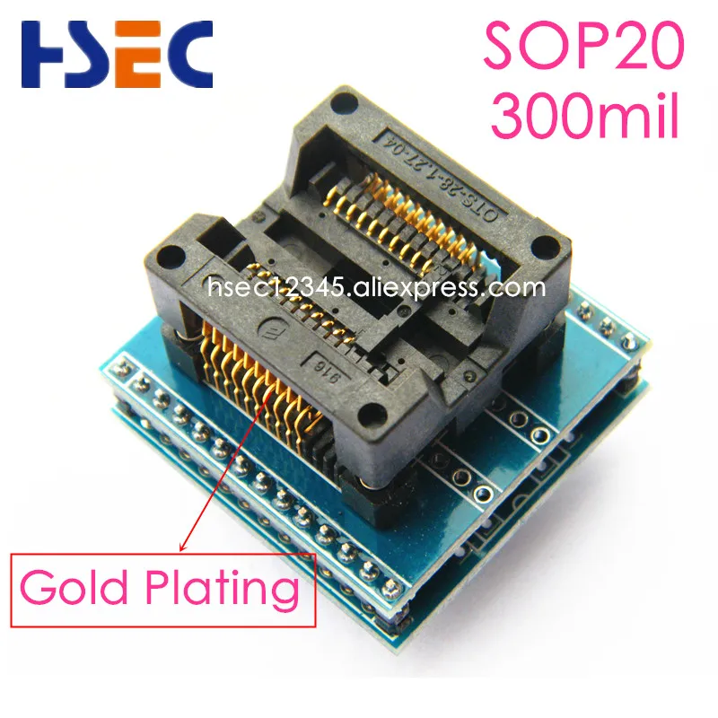 무료 배송 SOP20 to DIP20 어댑터 소켓 와이드 300mil IC 소켓 SOP16 to DIP16 SOP20 to ...