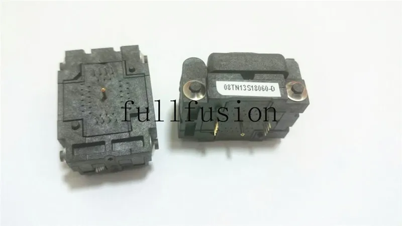 08TN13S18060 QFN8P IC Test Socket 1.3mm Pitch 8x6mm Plus Spring Probe ...