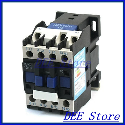 CJX2 1210 35mm DIN Rail Mount Electric AC Contactor 380V Coil 20A|rails ...