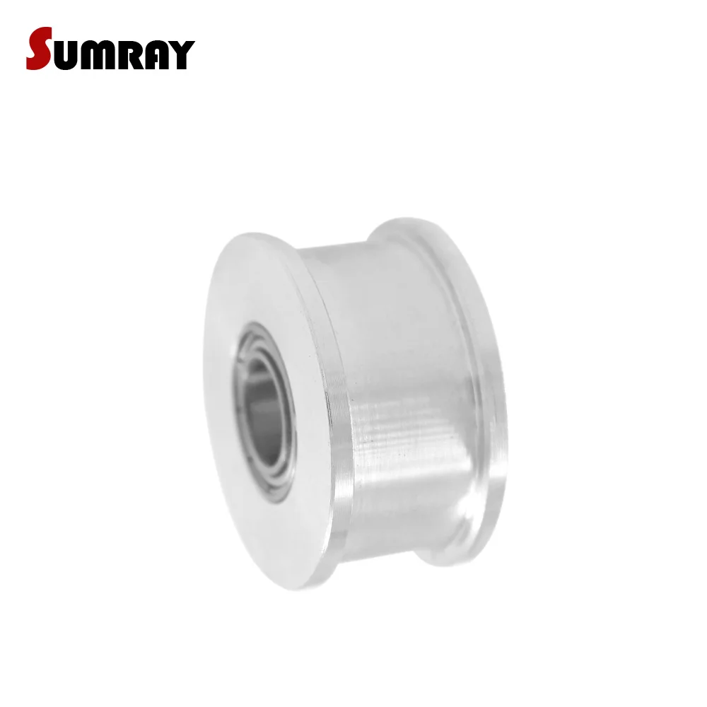 XL 24T Idler Pulley Without Teeth 5/6/7/8/10/12mm Inner Bore Tension ...