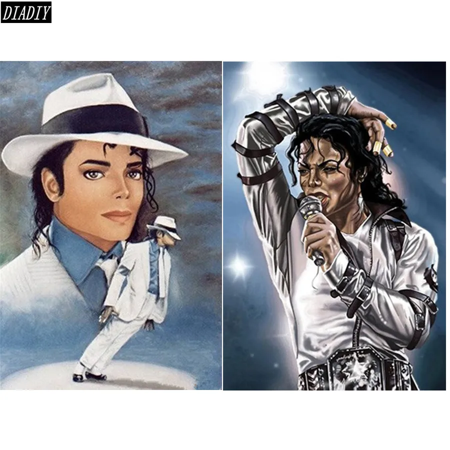 New Michael Jackson diy 5D Diamond Painting Cross Stitch Full Square ...