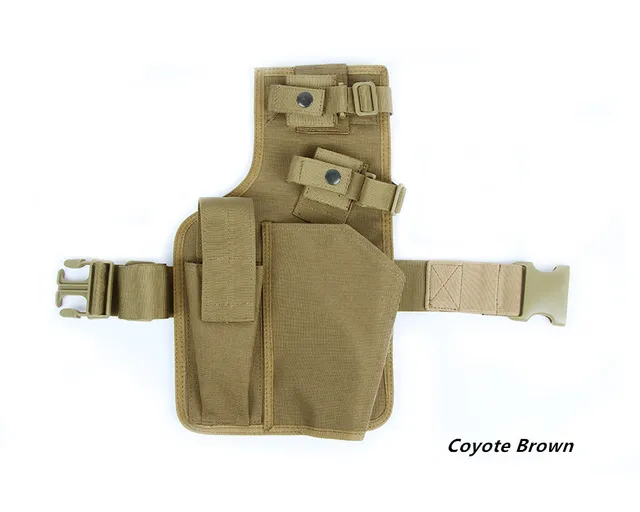 Tactical MP7 SMG Drop Leg Holster Right Hand 1000D Nylon with Spare ...