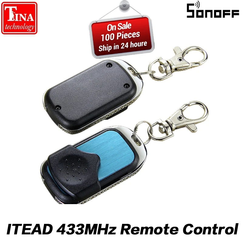 100% Original Sonoff ITEAD 433MHz Wireless 4 Buttons Push Cover RF ...
