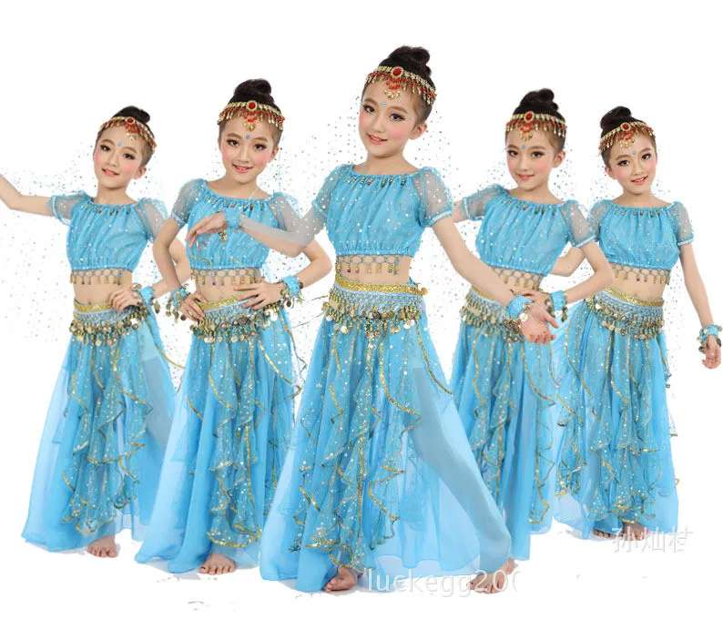 Купить короткий рукав болливуд танцевальные костюмы для детей одежда ...