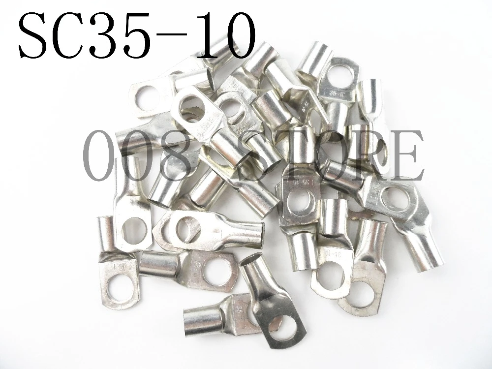 5pcs Sc35-10 Tined Copper Connecting Terminal Sc35-10 (dtga) Bolt Hole ...