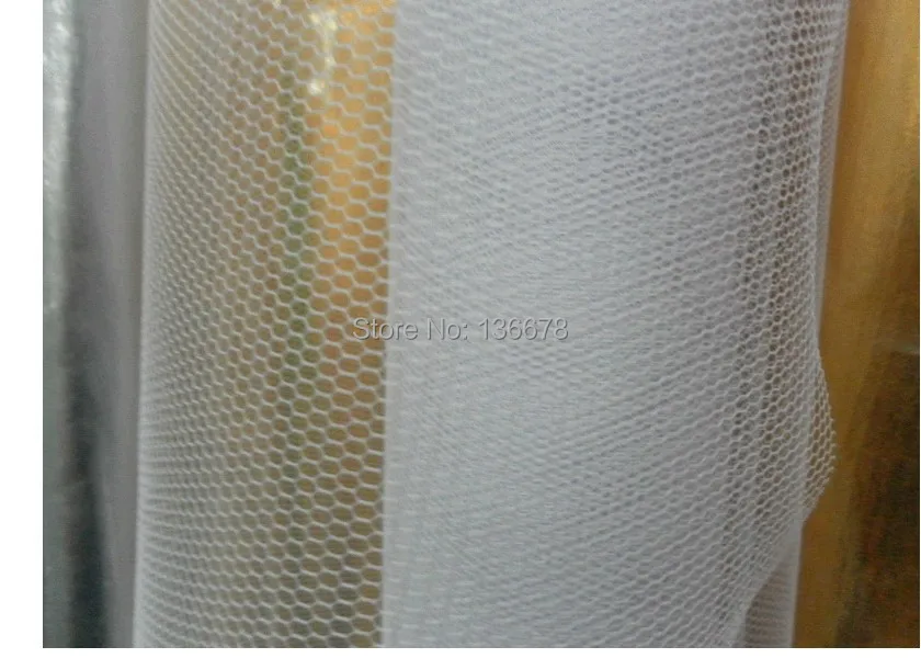 160cm 63" width 10meter/lot ivory mesh fabric for DIY wedding bridal ...