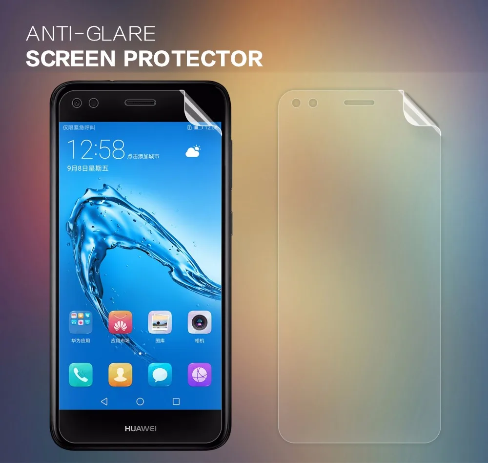 2 pcs/lot For NILLKIN Anti Glare Matte Huawei Enjoy 7 screen protector ...