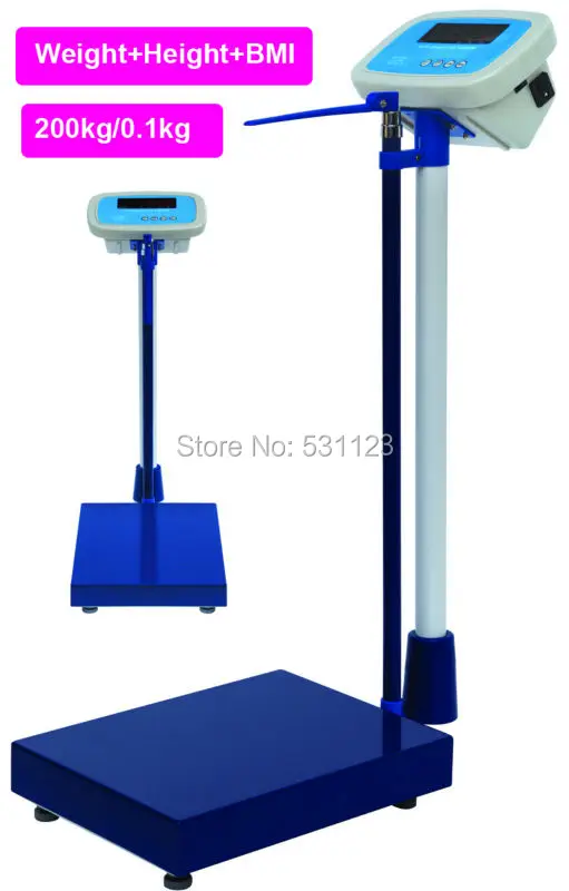 200kg/100g Electronic Medical health adult scale with height feature ...