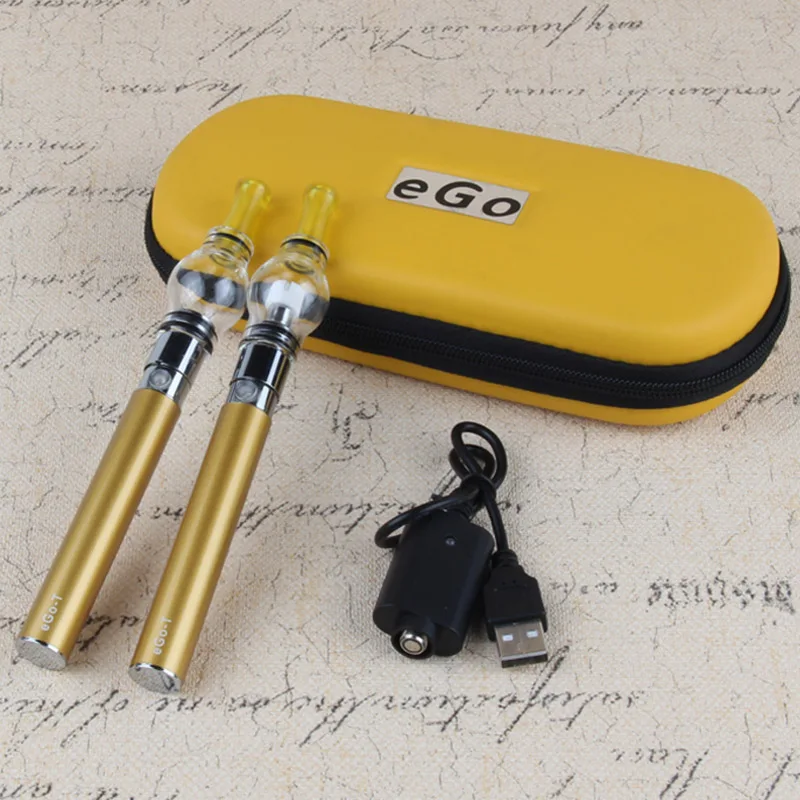 Double Herbal Wax Dab Vape Pen Kit Electronic Cigarette Ego T Battery ...