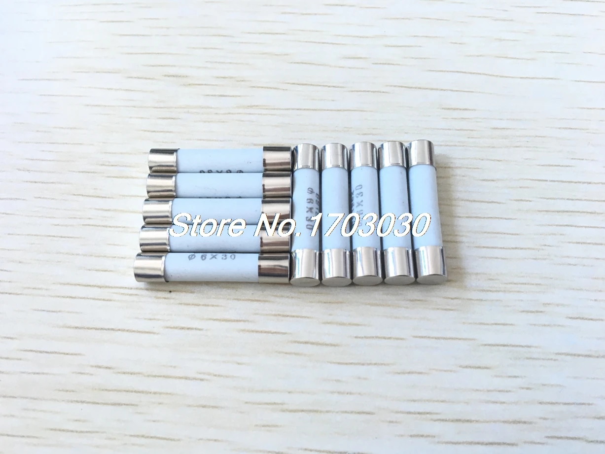 30 Pcs Fast Blow Ceramic Fuses 10 A 250V 6mm x 30mm|ceramic fuse|fuse ...