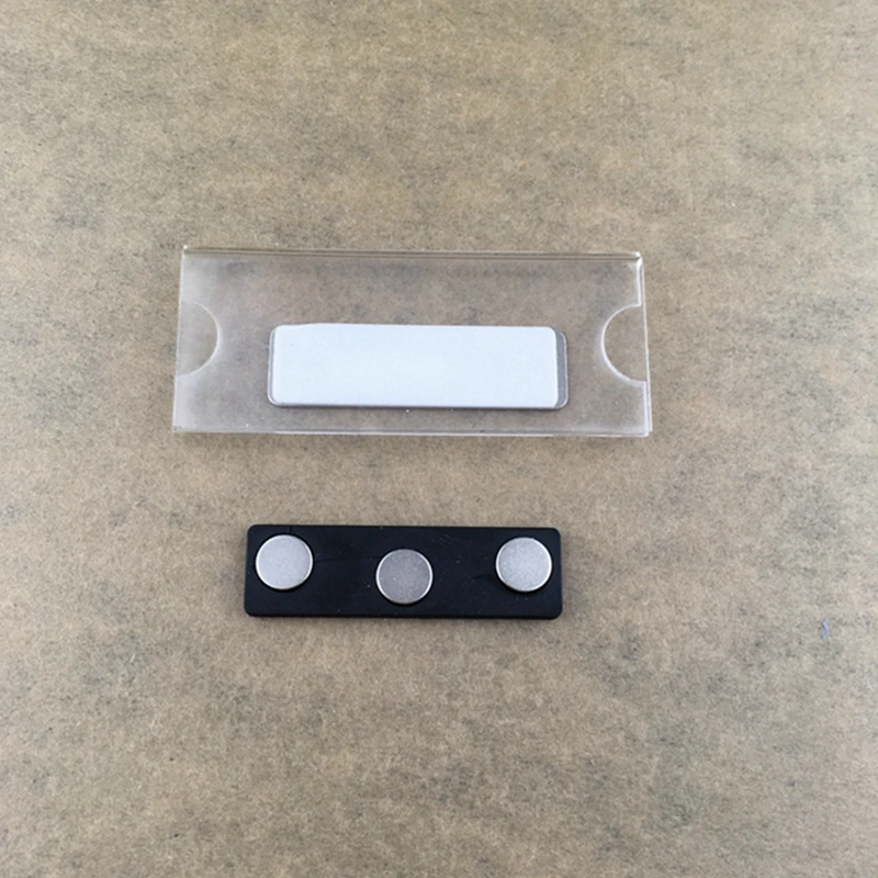 Clear Plastic Name Badges