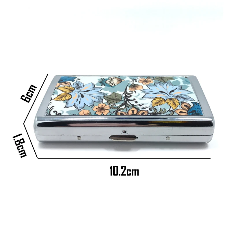 New Personalized Sticker Pattern Creative Slim Cigarette Case Women ...