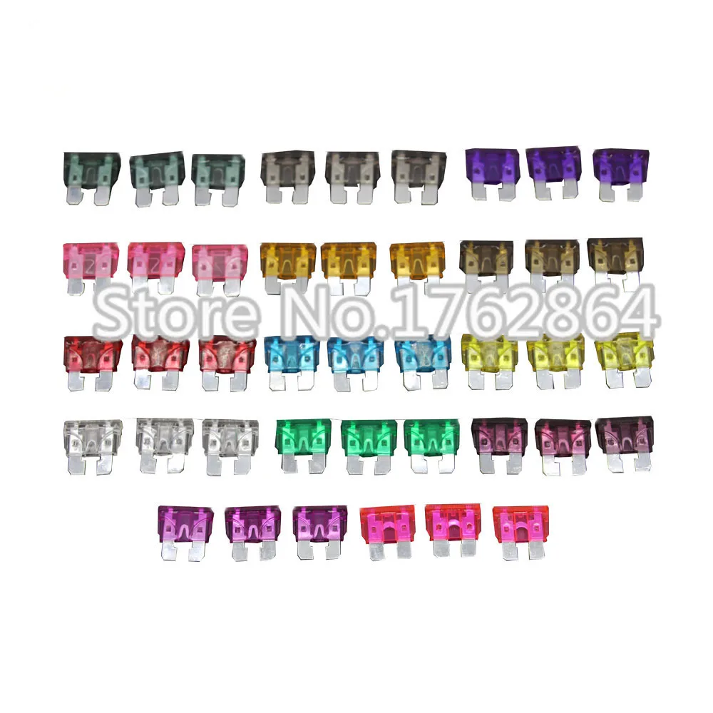42pcs 1~50a Medium Size Auto Fuse 3pcs For Each Specification ...