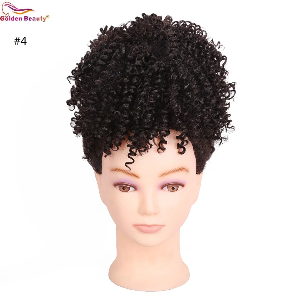 8inch Synthetic Chignon Bun Curly Hair With Two Plastic Combs Easy ...