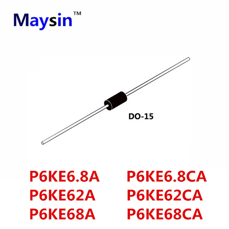 Купить 100 шт сделать-15 P6KE6.8A P6KE6.8CA P6KE62A P6KE62CA P6KE68A ...