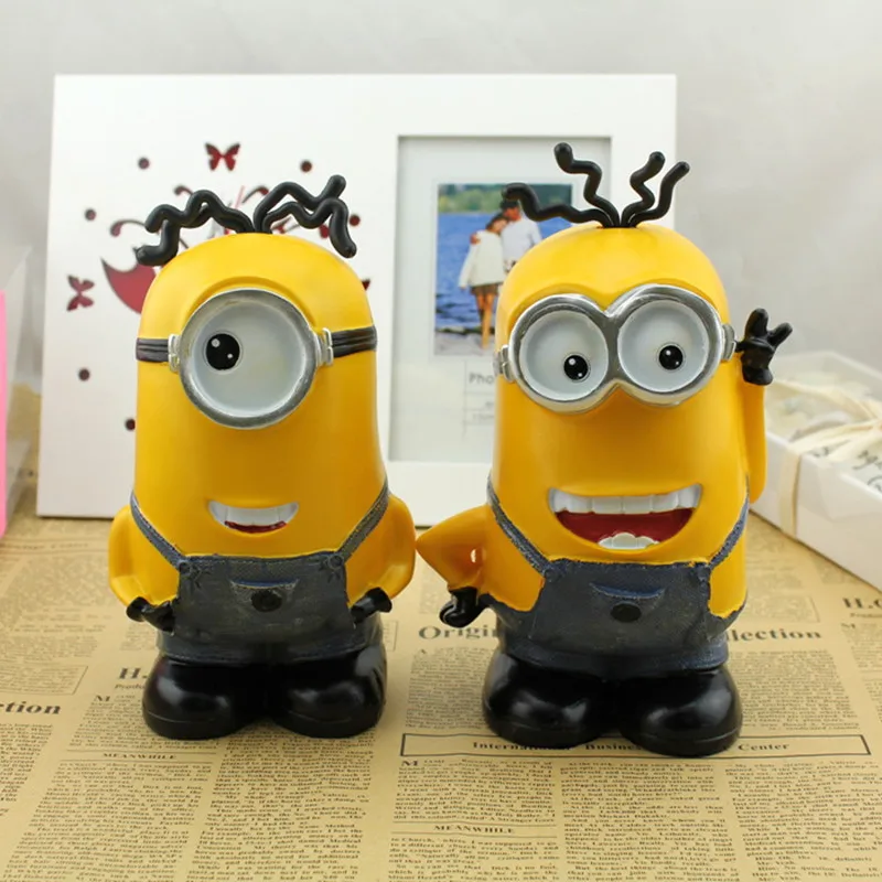 2016 Hot Sale 3d Minions Cartoon Figures Bank Piggy Bank Moneybox Money ...
