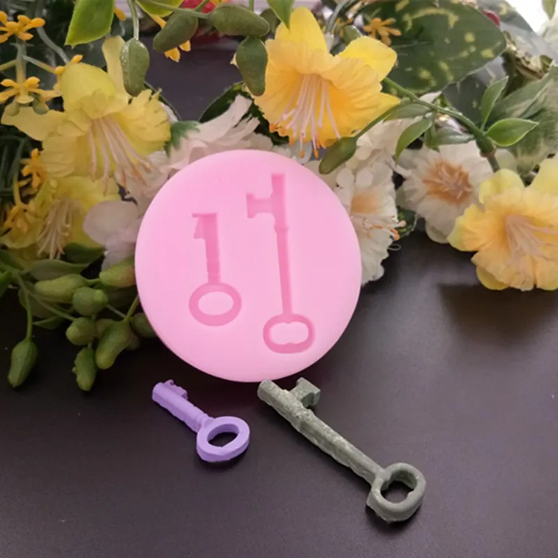 2 key silicone mold Sugar Craft Cake Fondant Molds Chocolate Silicon ...