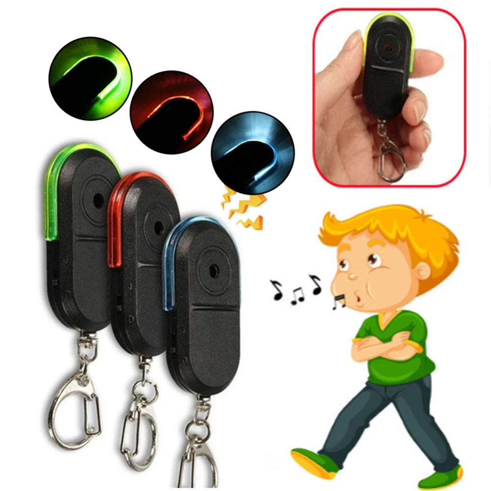 Anti-Lost-Alarm-Key-Finder-Locator-Tracker-Keychain-Whistle-Sound-Smart ...