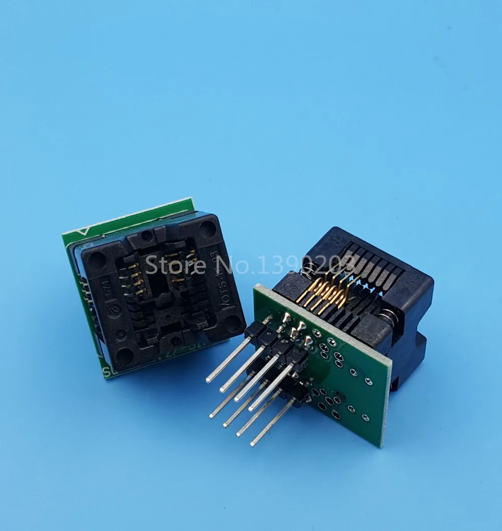 10pcs Sop8 To Dip8 150mil Narrow Chip Programming Adapter Ic Test Socket In Connectors From