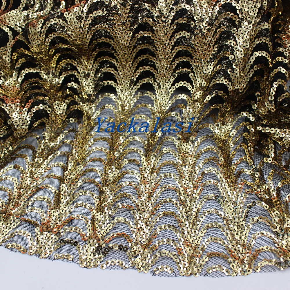 Online Buy Wholesale gold sequin fabric from China gold sequin fabric ...