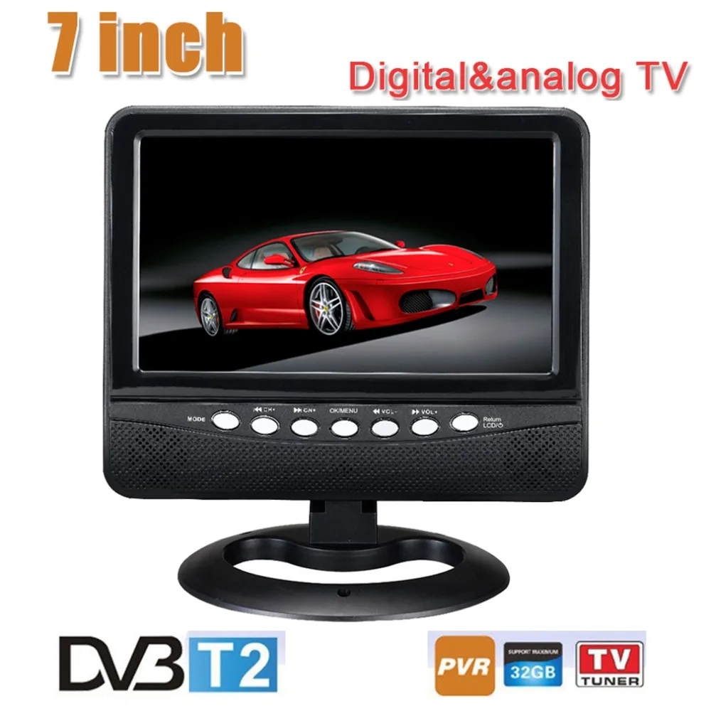 Portable TV DVB T2 7 Inch Digital And Analog TV Receiver And TF Card ...
