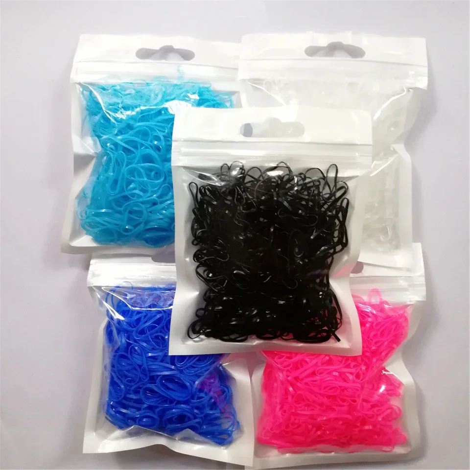 17 Styles 1 Pack Size 1CM Girls Gum for Hair Accessories Silicone ...